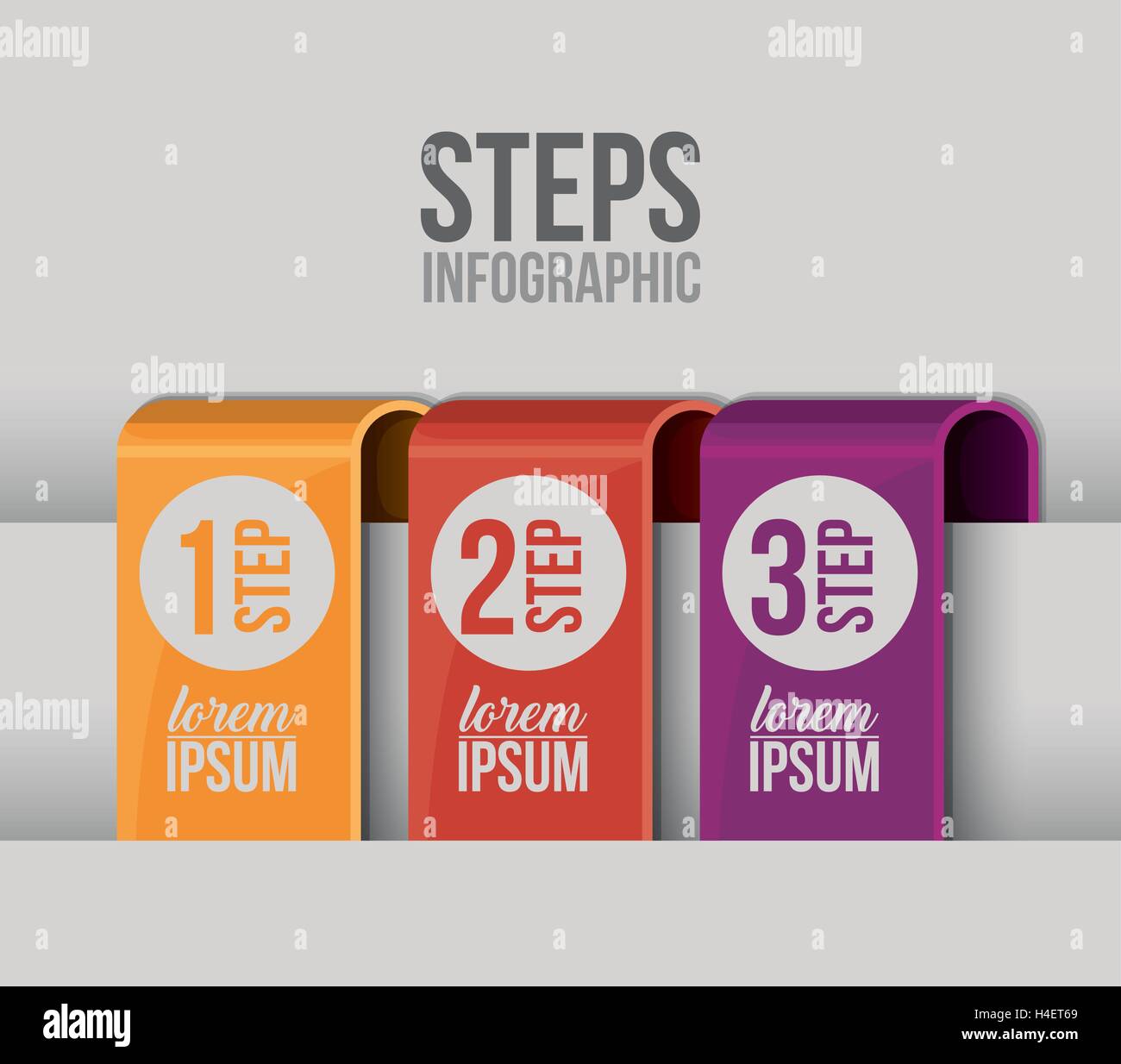 Steps options and infographic design Stock Vector Image & Art - Alamy