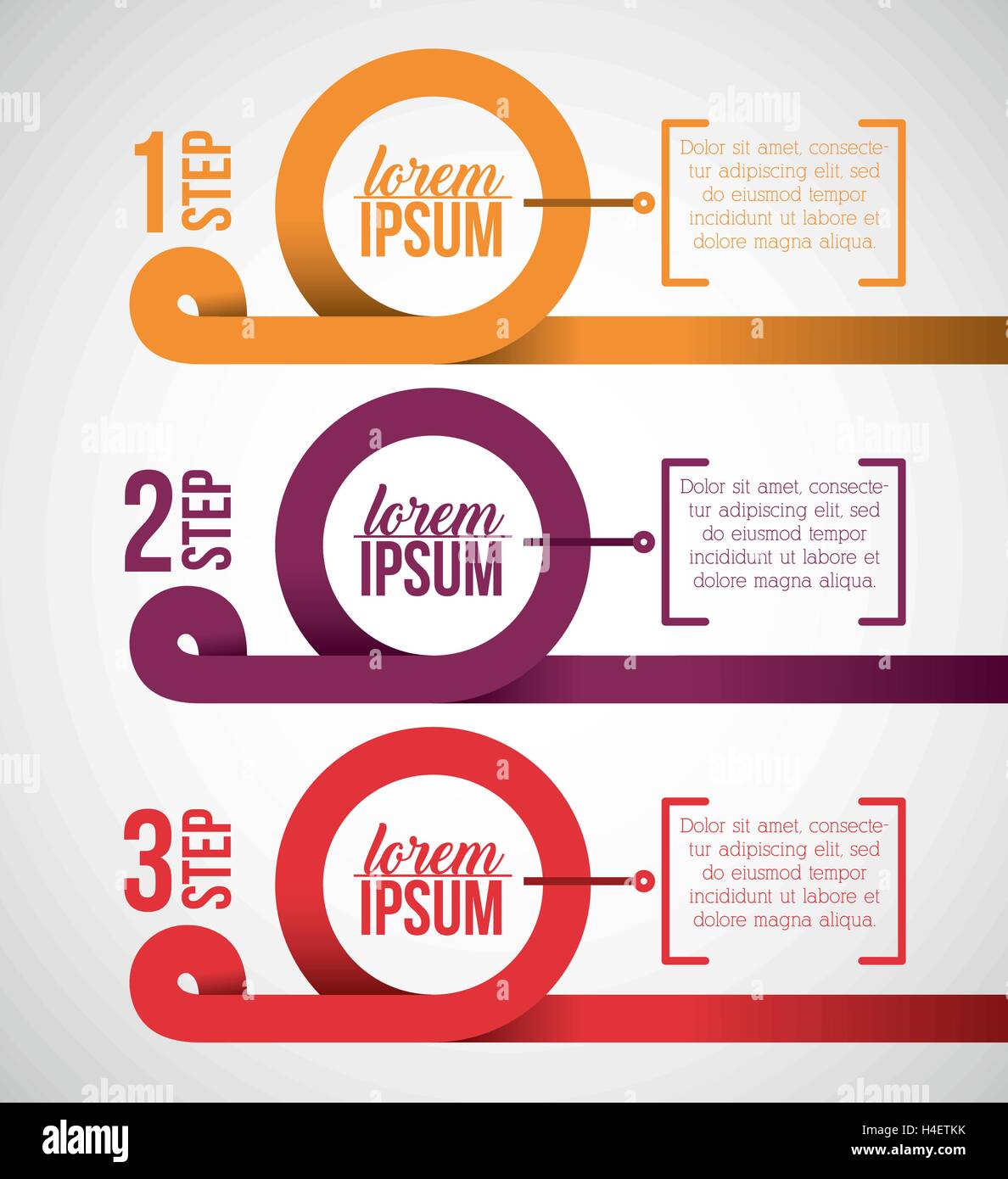 Steps options and infographic design Stock Vector Image & Art - Alamy