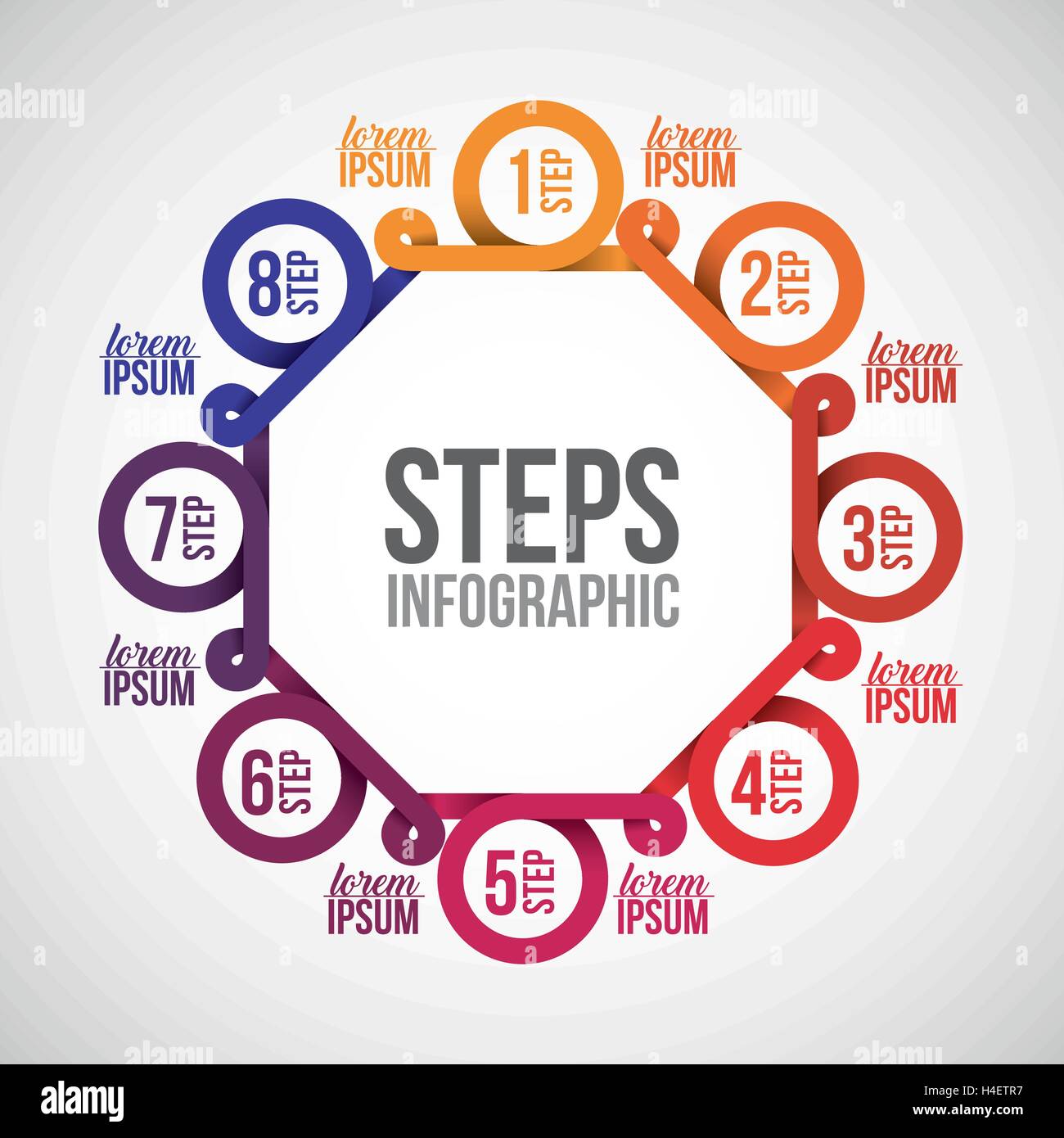 Steps options and infographic design Stock Vector Image & Art - Alamy