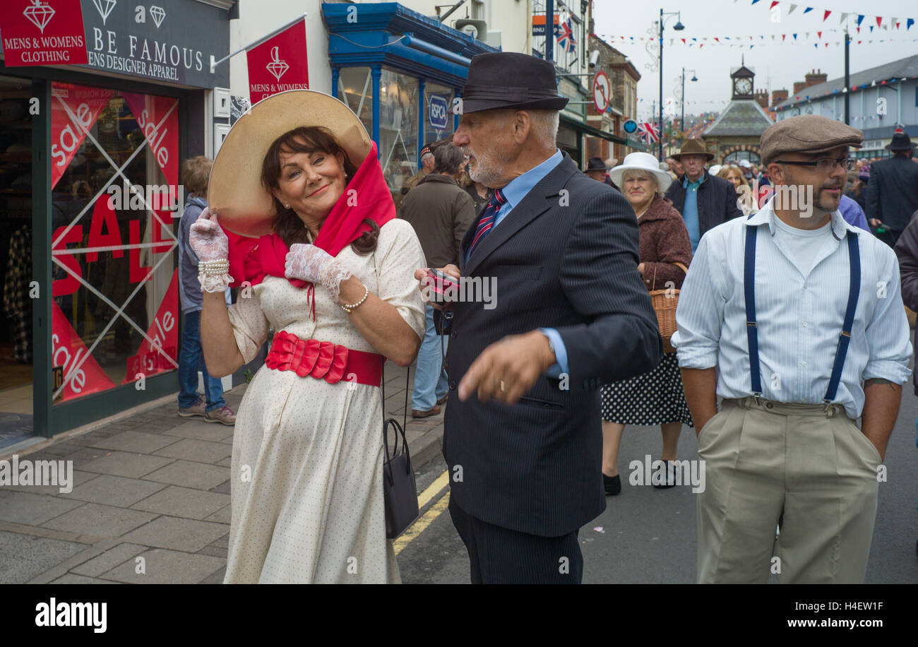 Forties weekend festival at Sheringham on the North Norfolk coast ...
