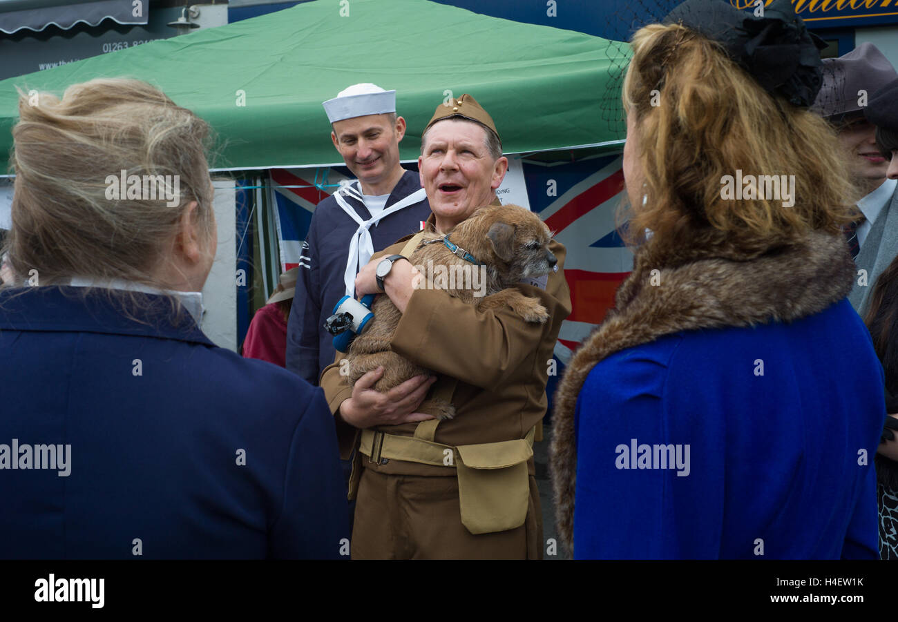 Forties weekend festival at Sheringham on the North Norfolk coast ...