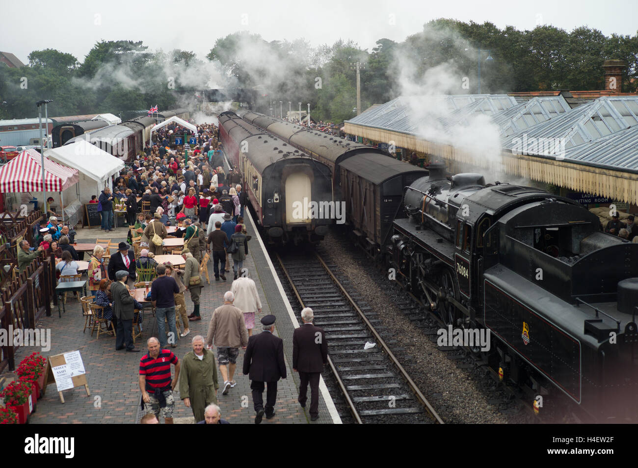 Forties weekend festival at Sheringham on the North Norfolk coast ...