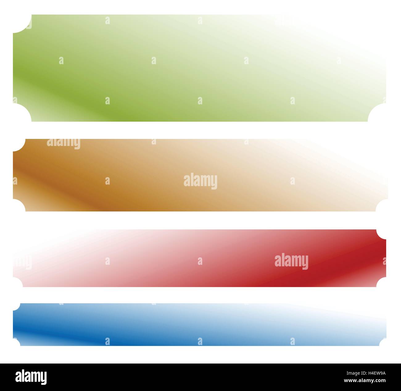 Set of rectangular banner, button, plaque background shapes Stock ...