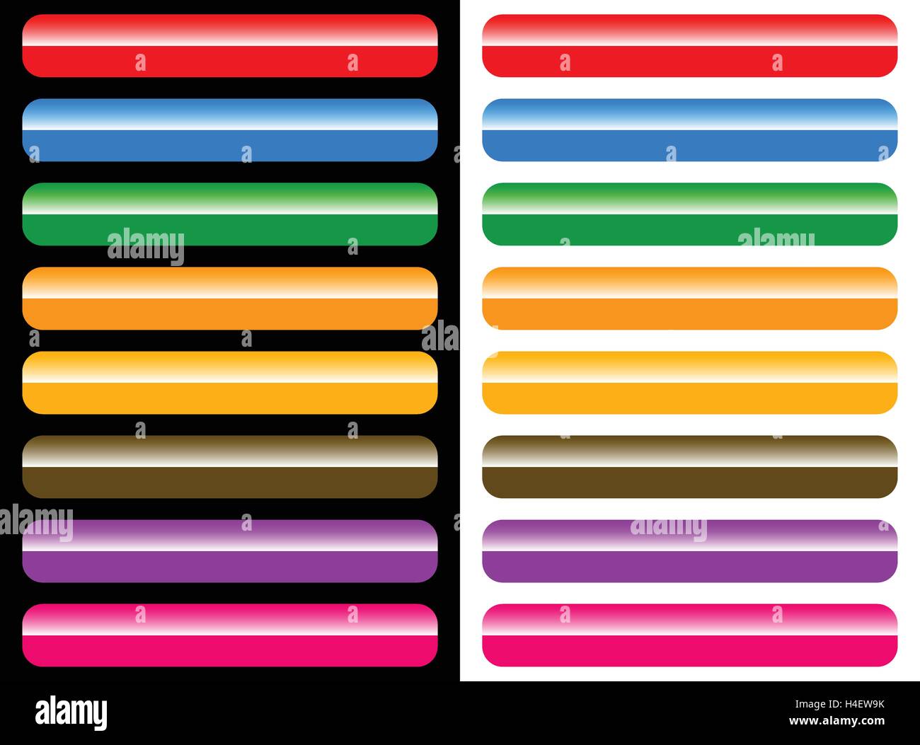 Plaque, banner or button backgrounds with glossy highlight effect Stock ...