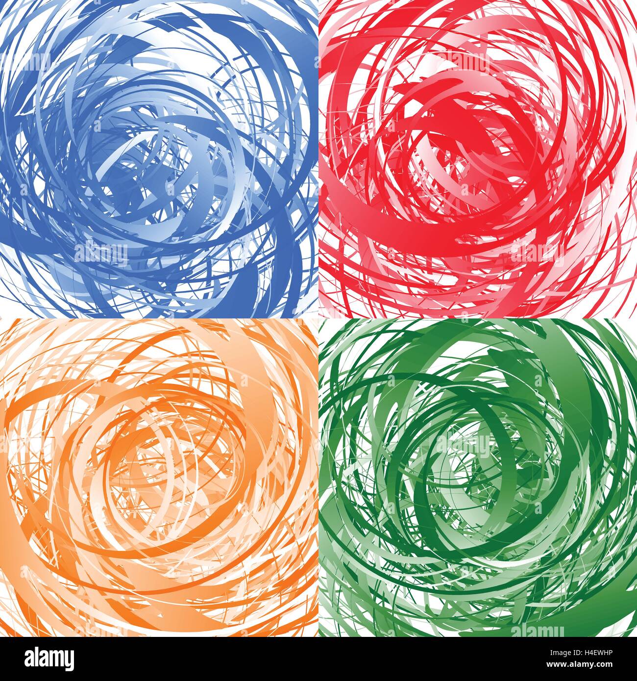 Geometric abstract art with random irregular spirals Stock Vector Image ...