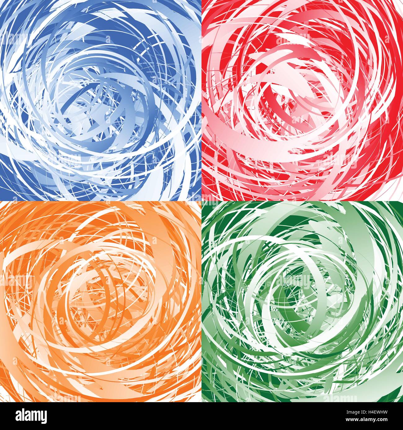 Geometric abstract art with random irregular spirals Stock Vector Image ...