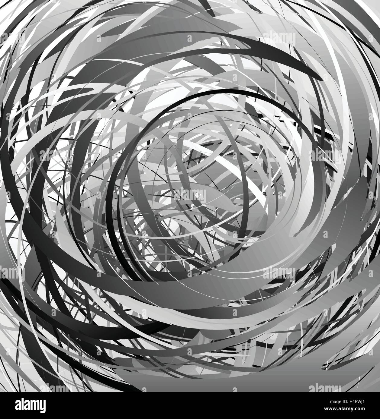 Geometric abstract art with random irregular spirals Stock Vector Image ...