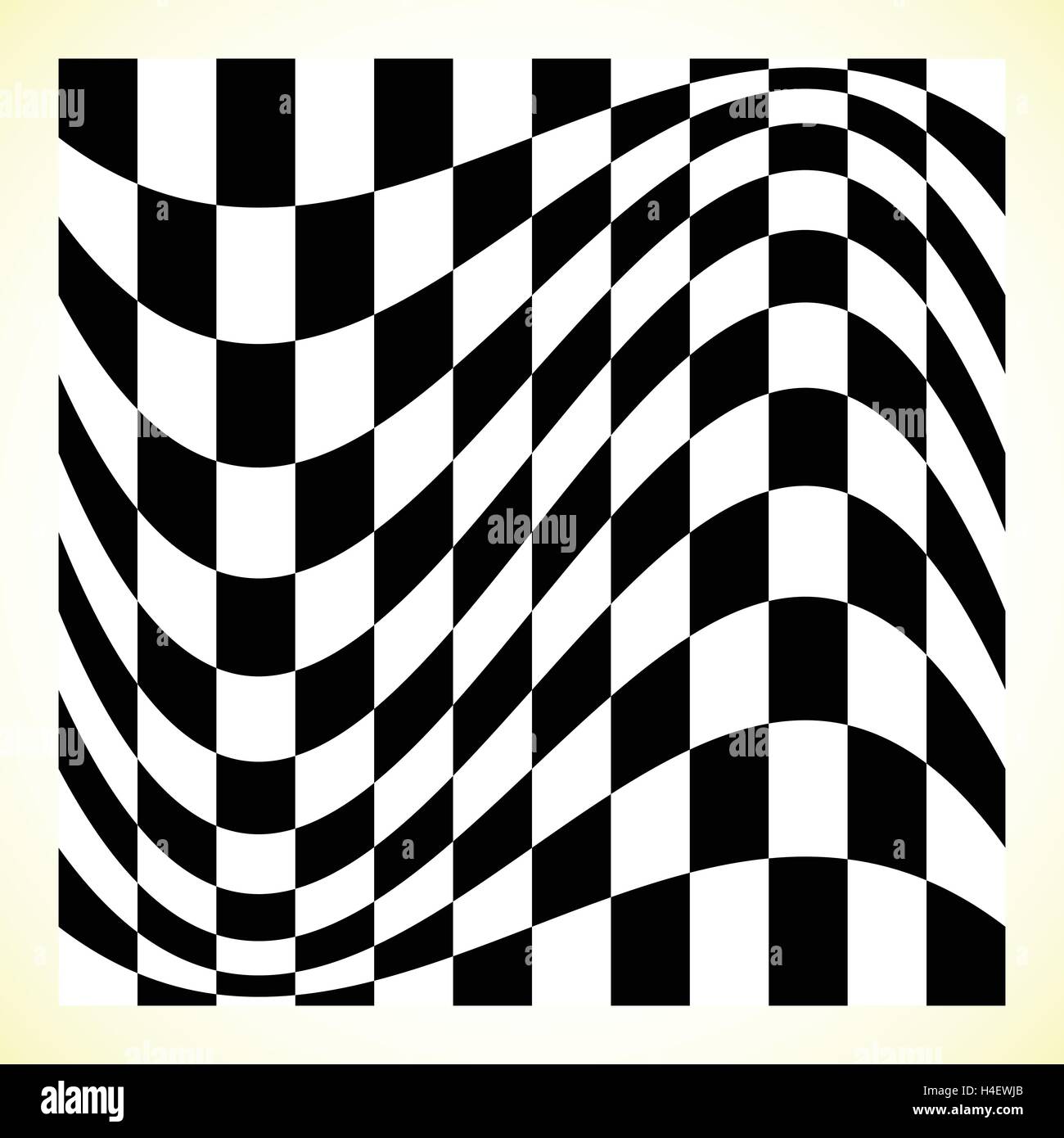 Checkered pattern (chess board, checker board) with distortion Stock ...