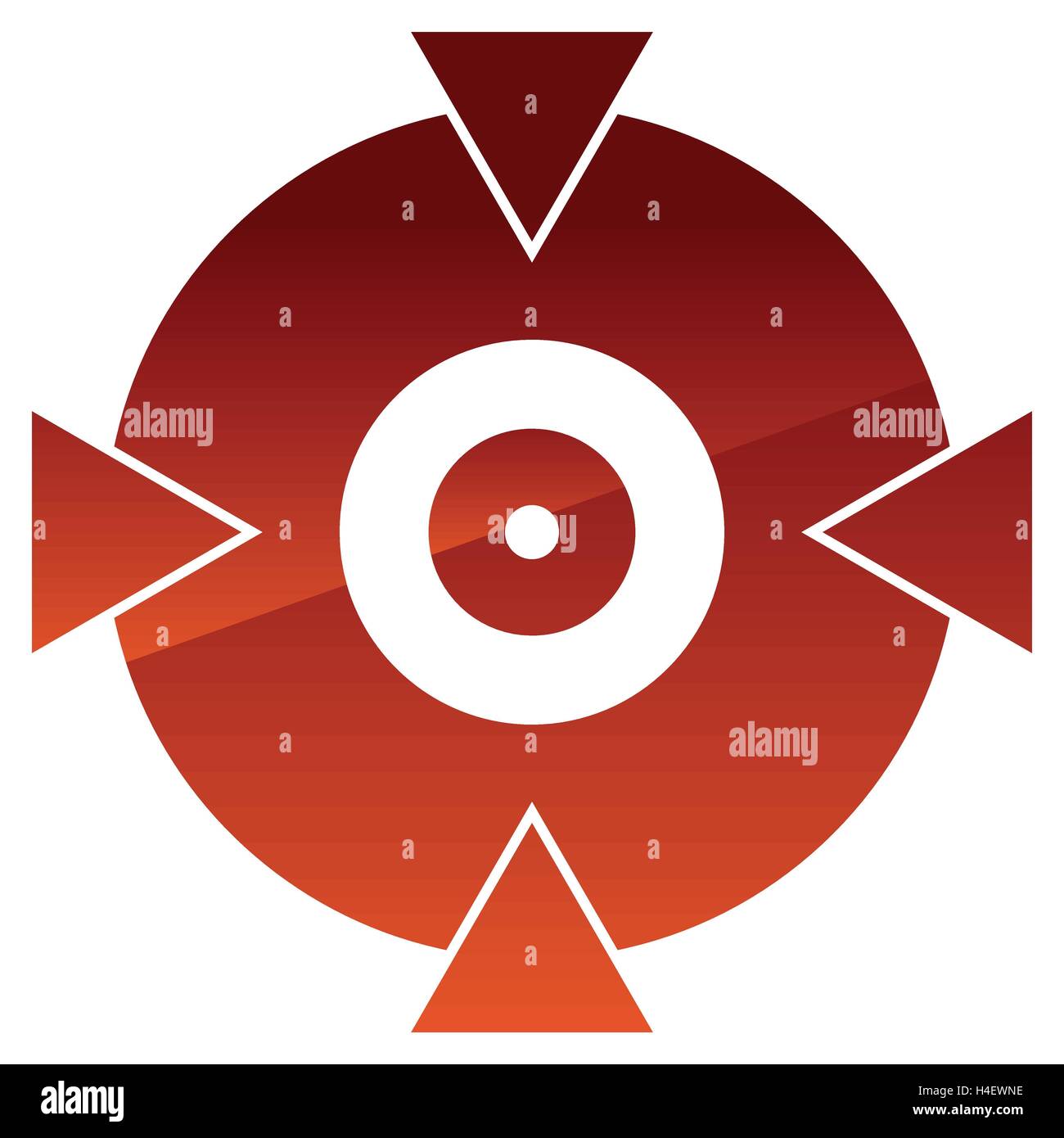 Crosshair, target mark shape for pinpoint, bullseye and alignment ...