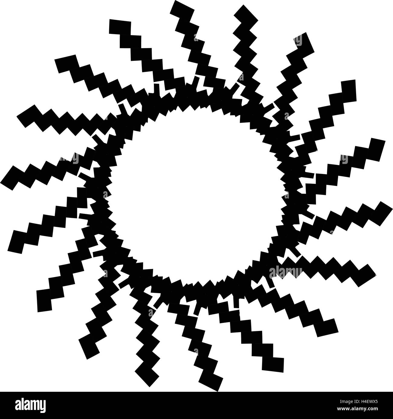 Geometric circle element. Circular graphic with geometric lines ...