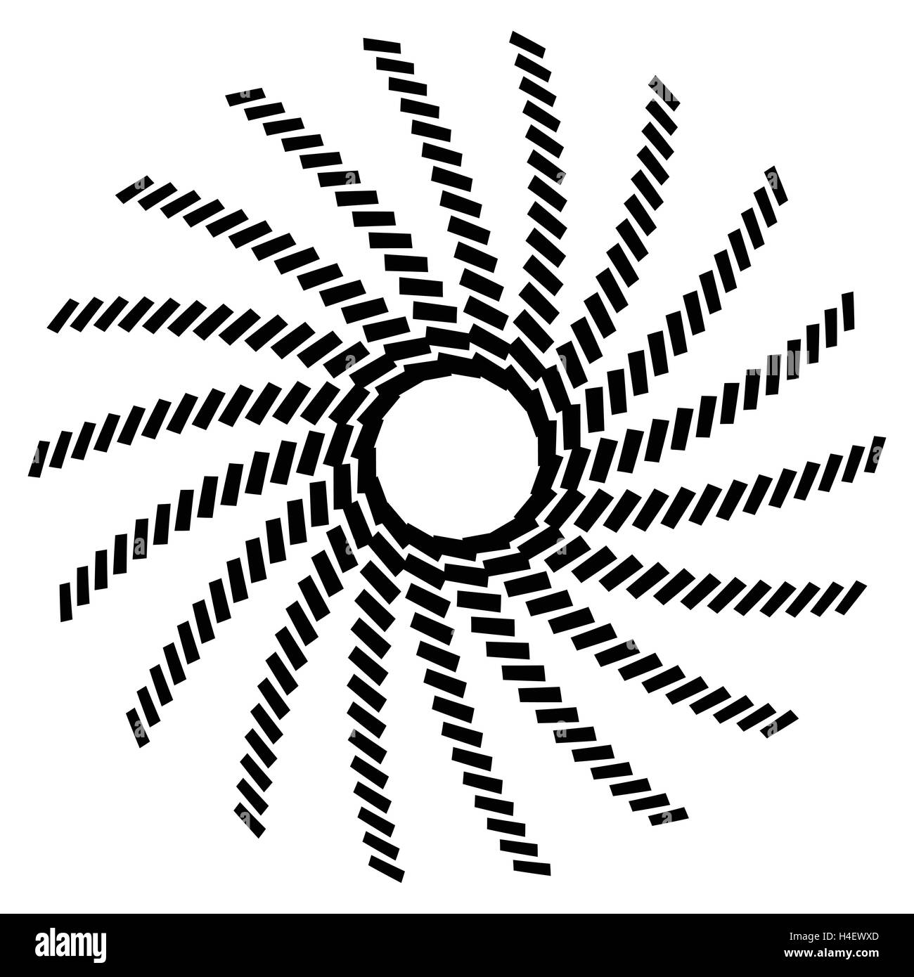 Geometric circle element. Circular graphic with geometric lines ...