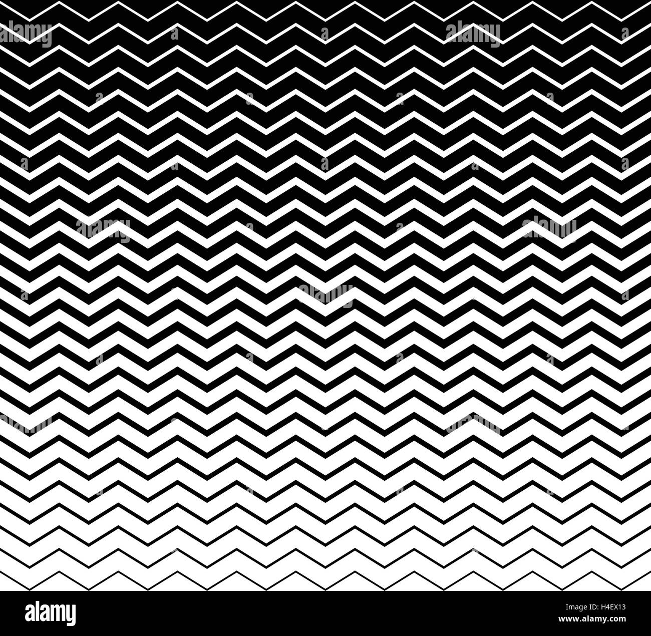 Parallel wavy-zigzag horizontal lines - Horizontally repeatable geometric pattern Stock Vector ...