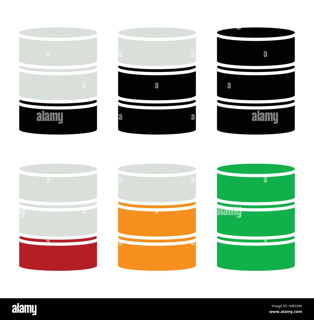 Barrel shape silhouette. Simple 3d barrel icon Stock Vector Image & Art ...