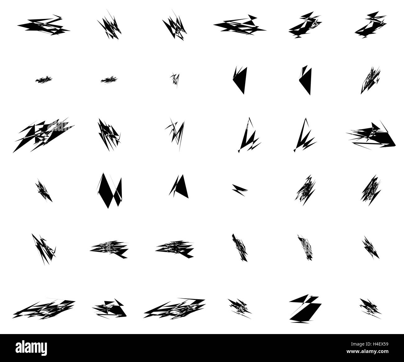 Random element set - Set of graphic objects, design elements Stock ...