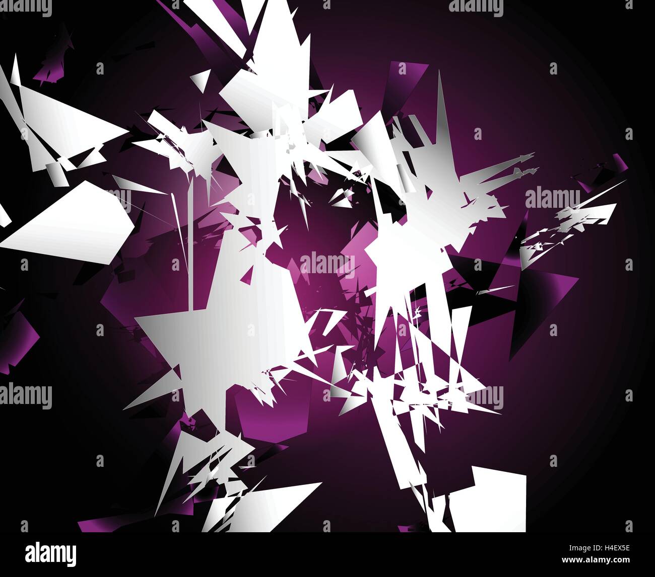 Abstract shattered digital art with random edgy shards. Digital art ... Abstract shattered digital art with random edgy shards. Digital art ...