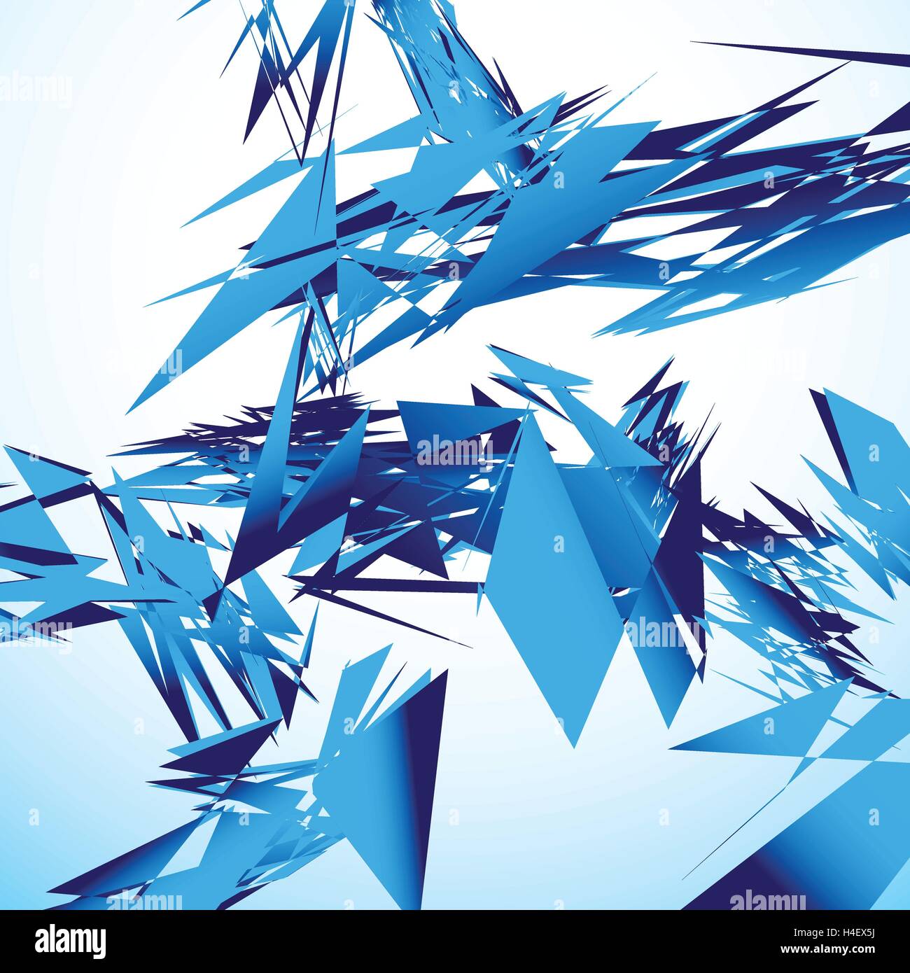 Abstract shattered digital art with random edgy shards. Digital art ...