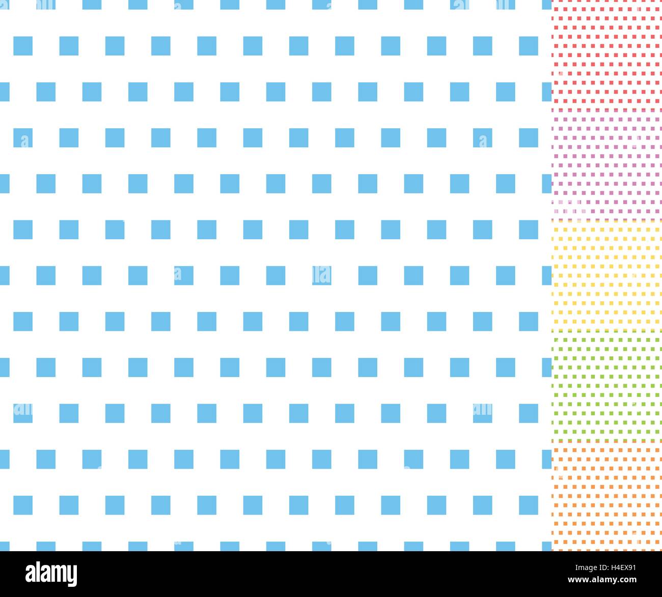 Basic repeatable white plus one color pattern. Simple geometric pattern ...