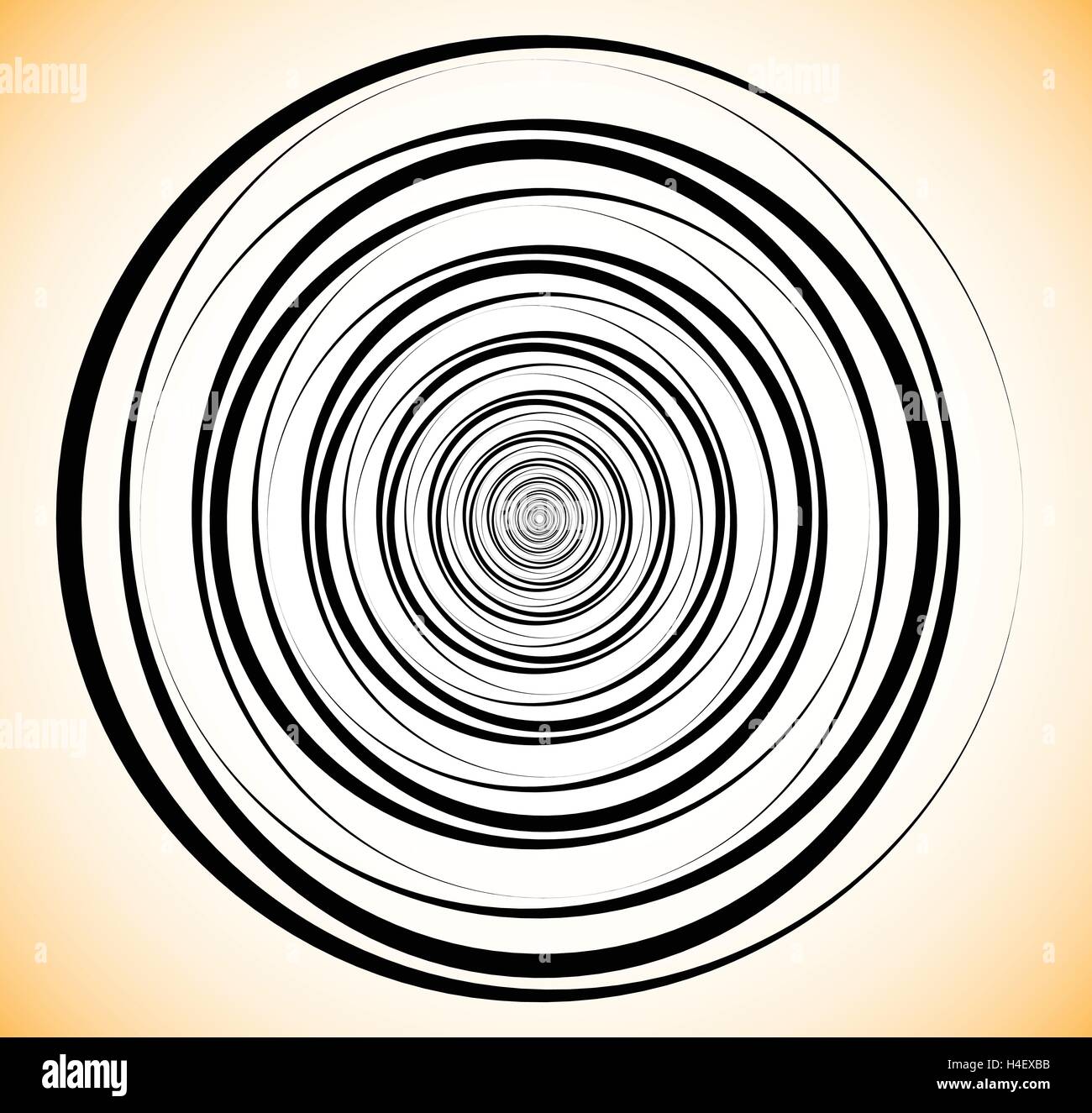 Random concentric circles. Abstract geometric spiral, swirl element Stock Vector Image & Art - Alamy