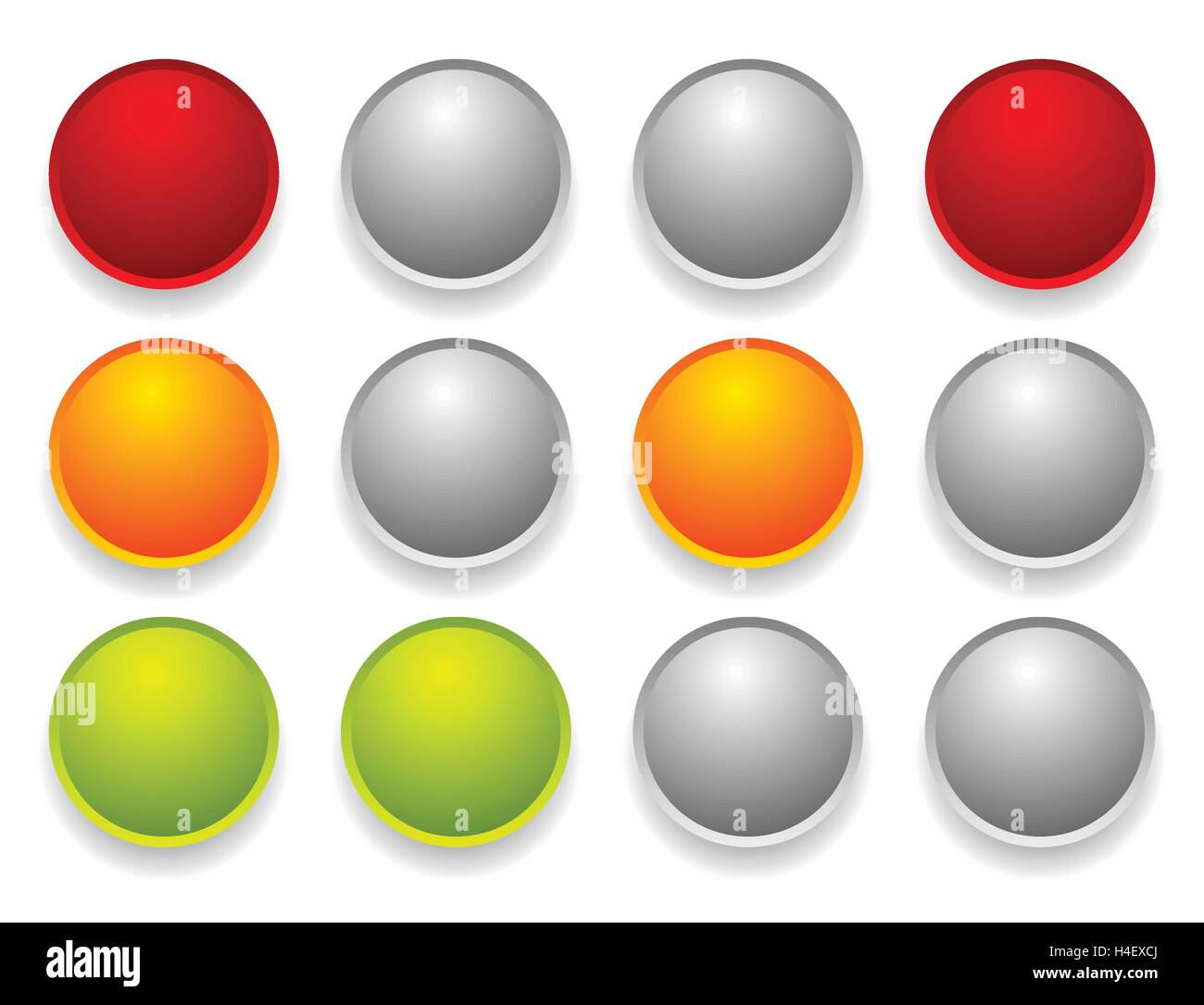 Intersection traffic lights junction Stock Vector Images - Alamy