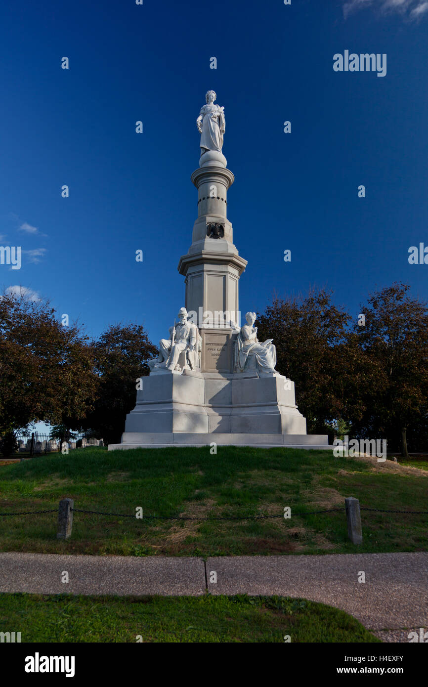 Soldiers' National Monument, site of the Gettysburg Address, located ...