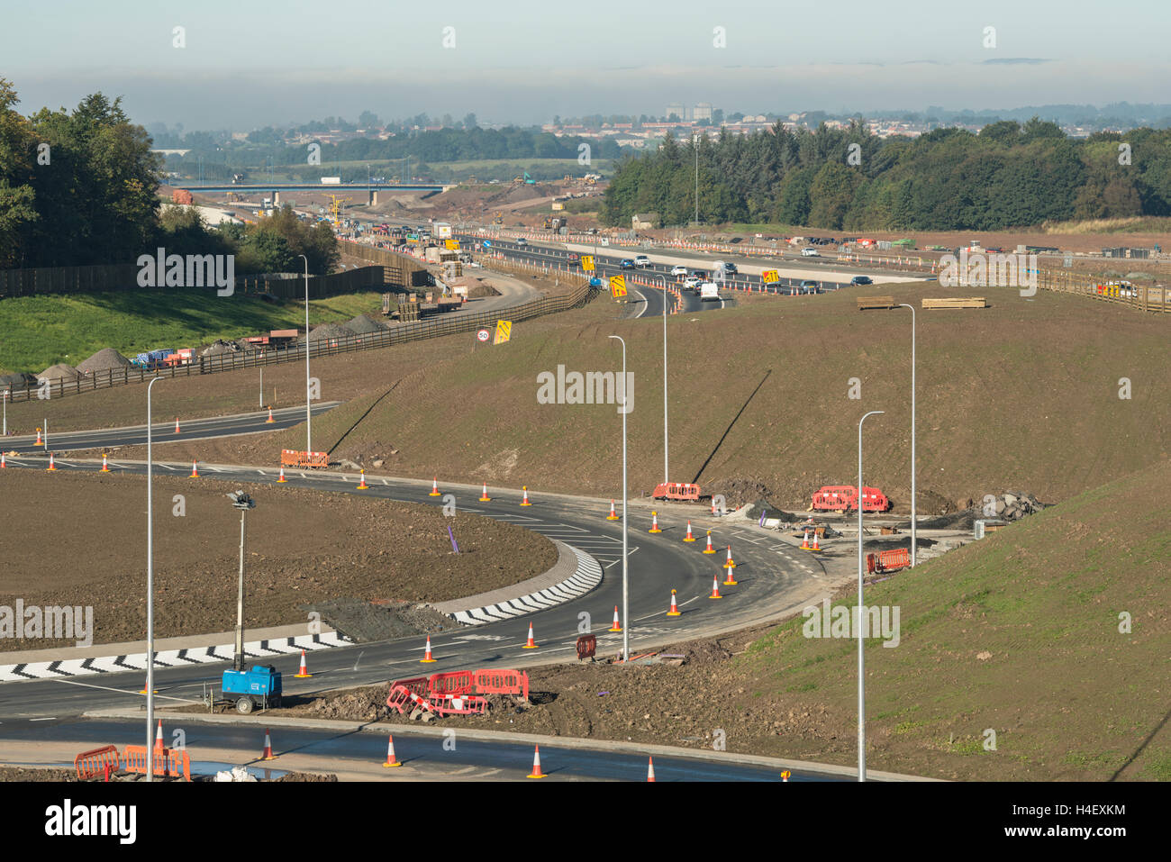 Construction of new junction and slip roads to M8 motorway,Lanarkshire ...
