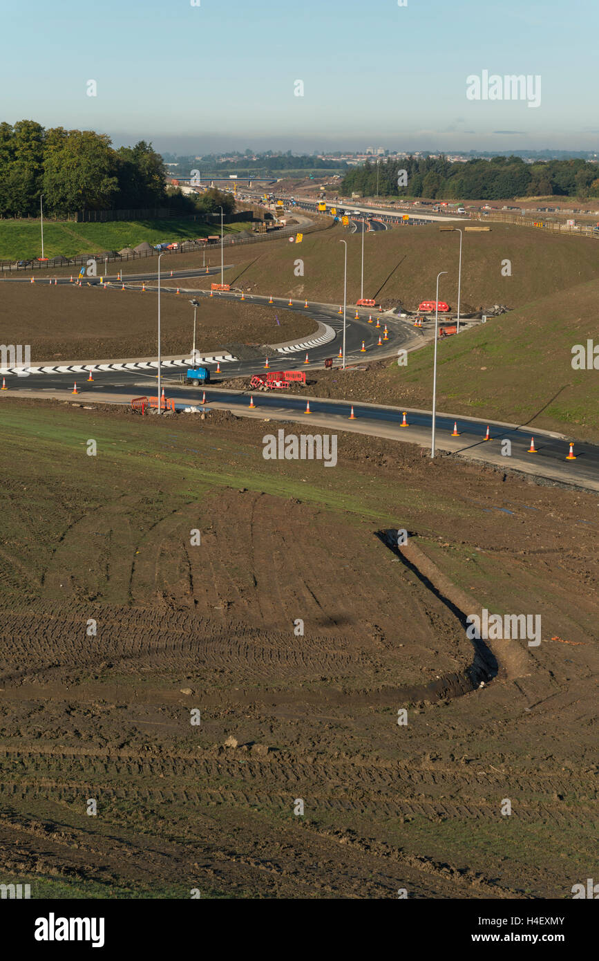 Construction of new junction and slip roads to M8 motorway,Lanarkshire ...