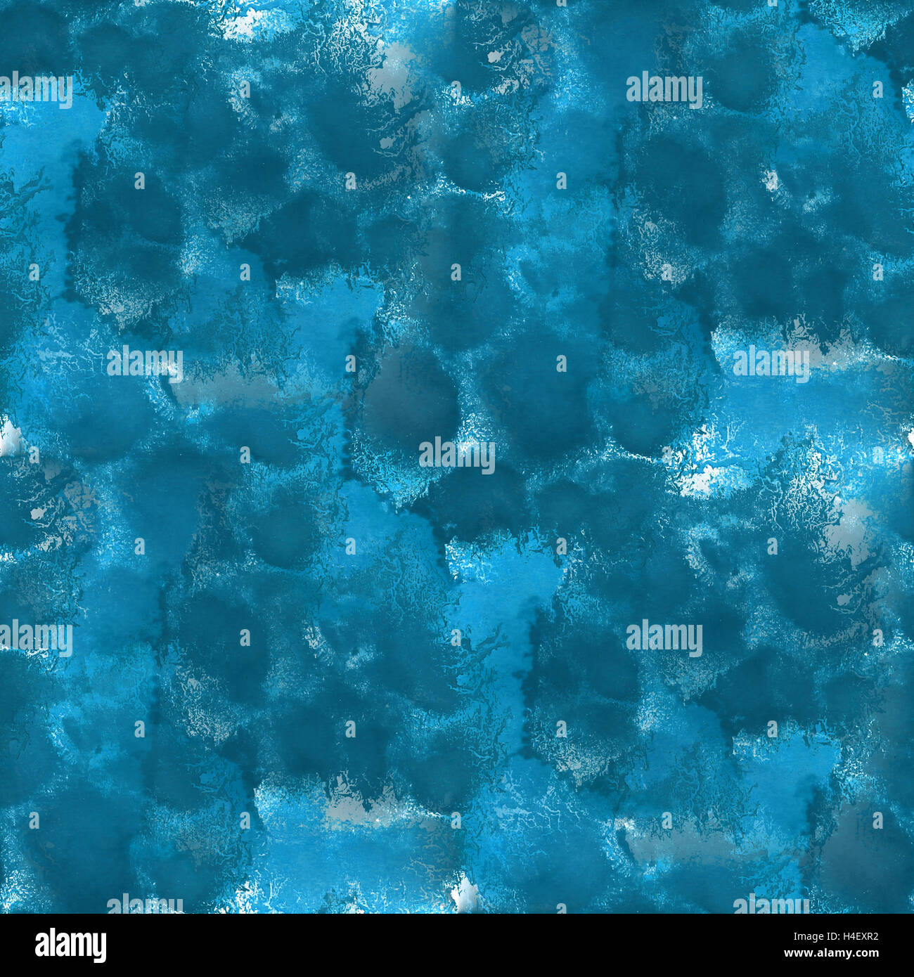 paint abstract water blue sea waves watercolor seamless texture hand ...