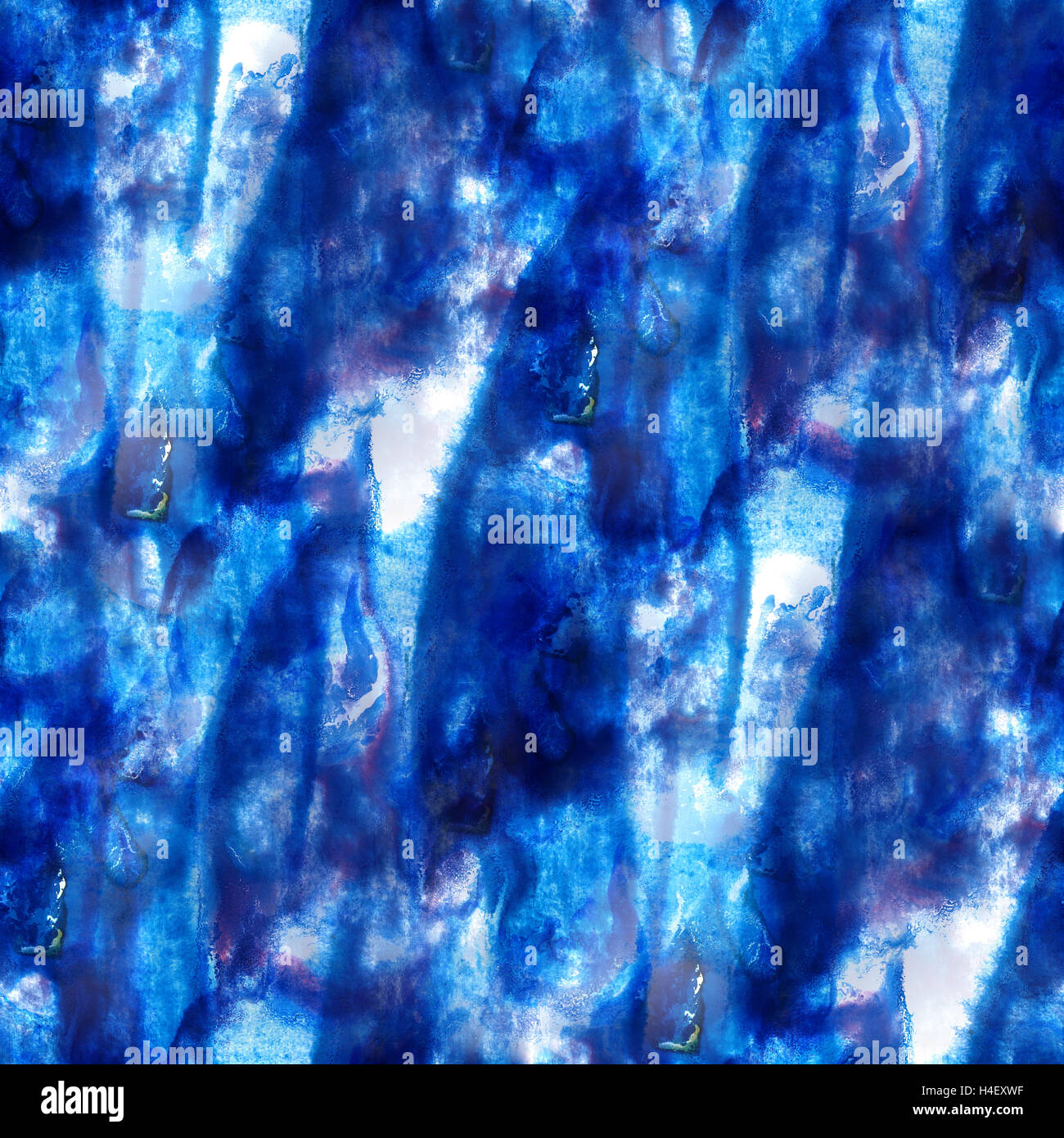 paint watercolor seamless blue water color texture with spots and ...