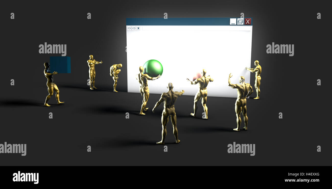 Web Information Technology Art of the Future Stock Photo - Alamy