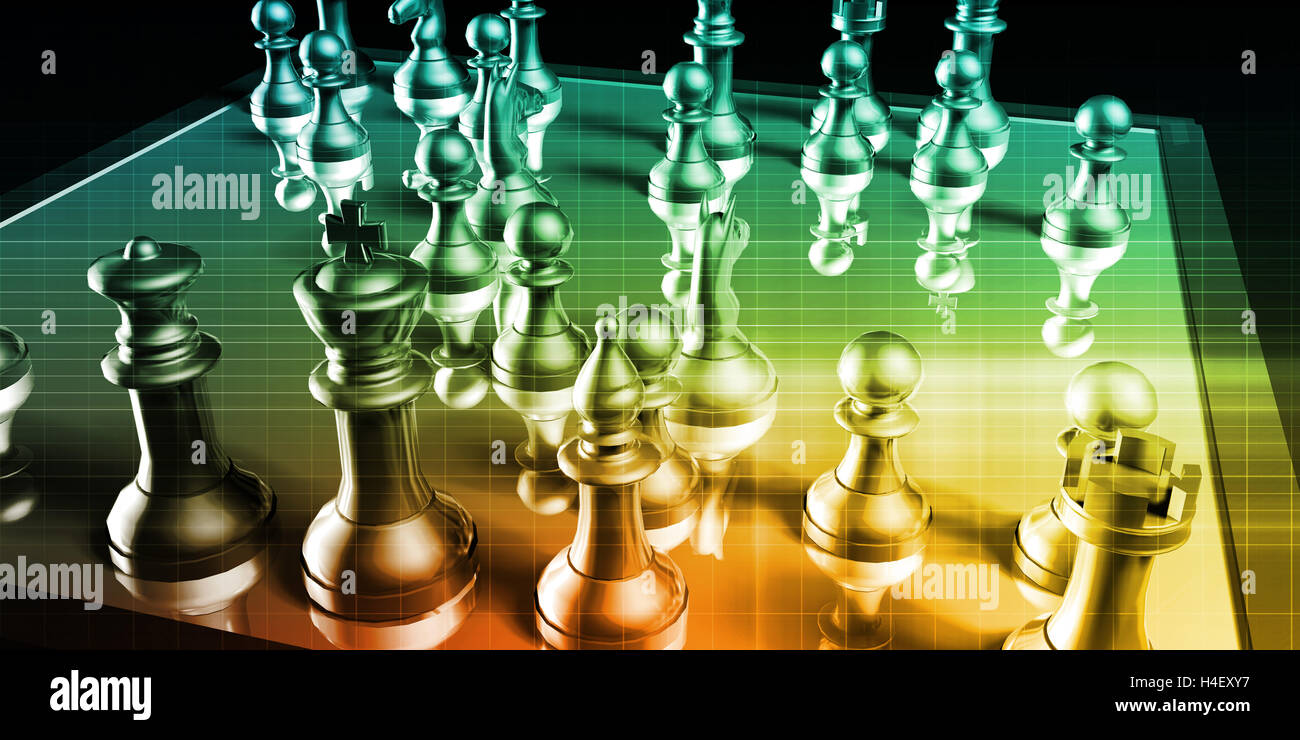 Strategic Management and Business War Chess Concept Stock Photo - Alamy