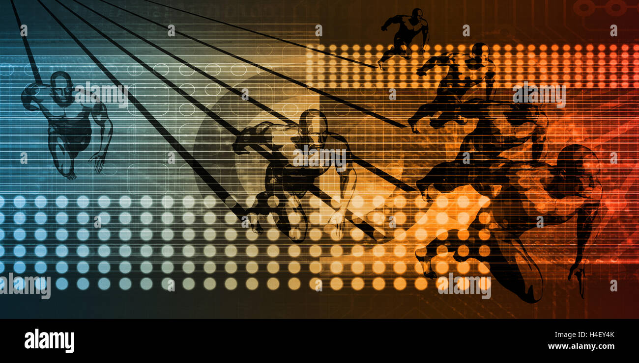 Knowledge Sharing in a Team as a Digital Background Stock Photo - Alamy