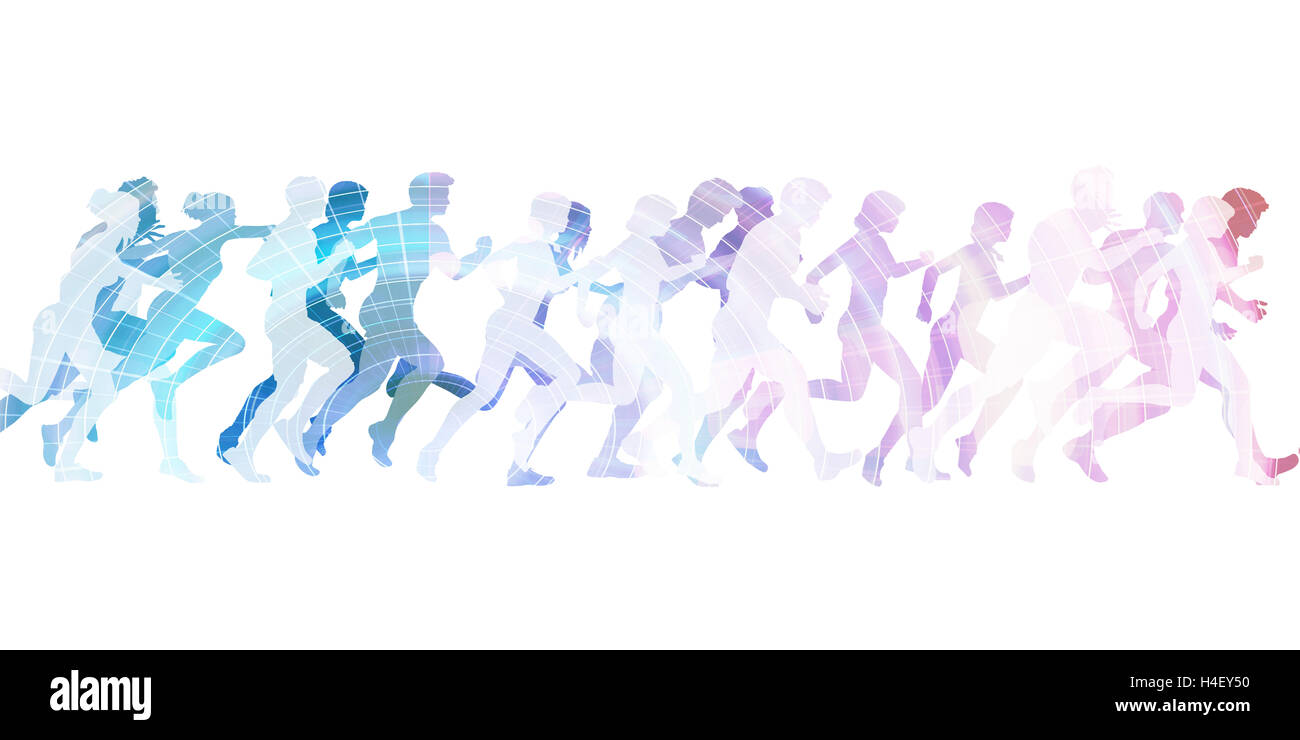 Group athletes Cut Out Stock Images & Pictures - Alamy