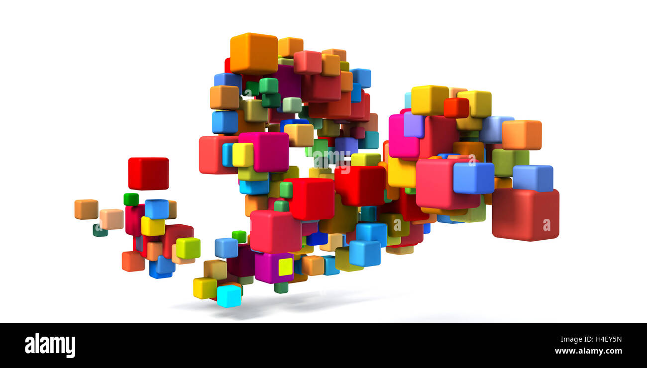 Colorful Cubes Background as a Geometric Abstract Stock Photo - Alamy