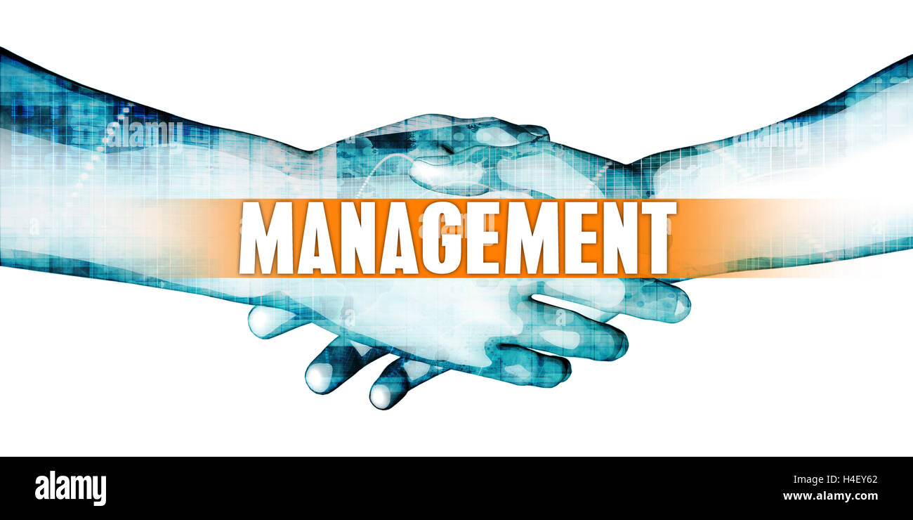 Management Concept with Businessmen Handshake on White Background Stock ...