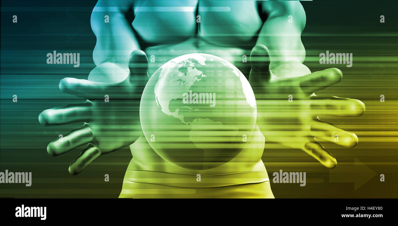 Global Accessibility of Technology as an Abstract Background Stock ...