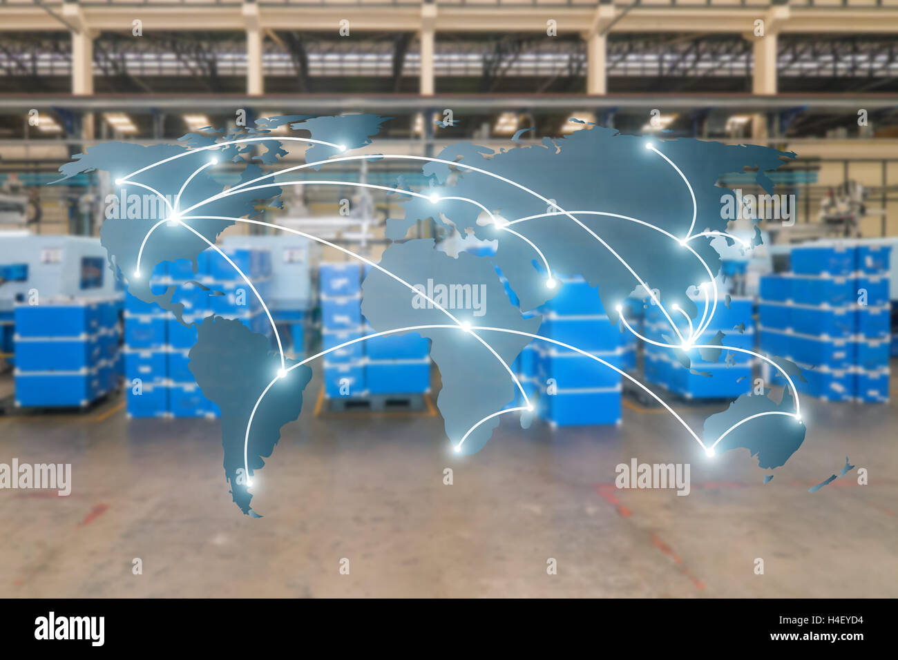 Distribution network map hi-res stock photography and images - Alamy