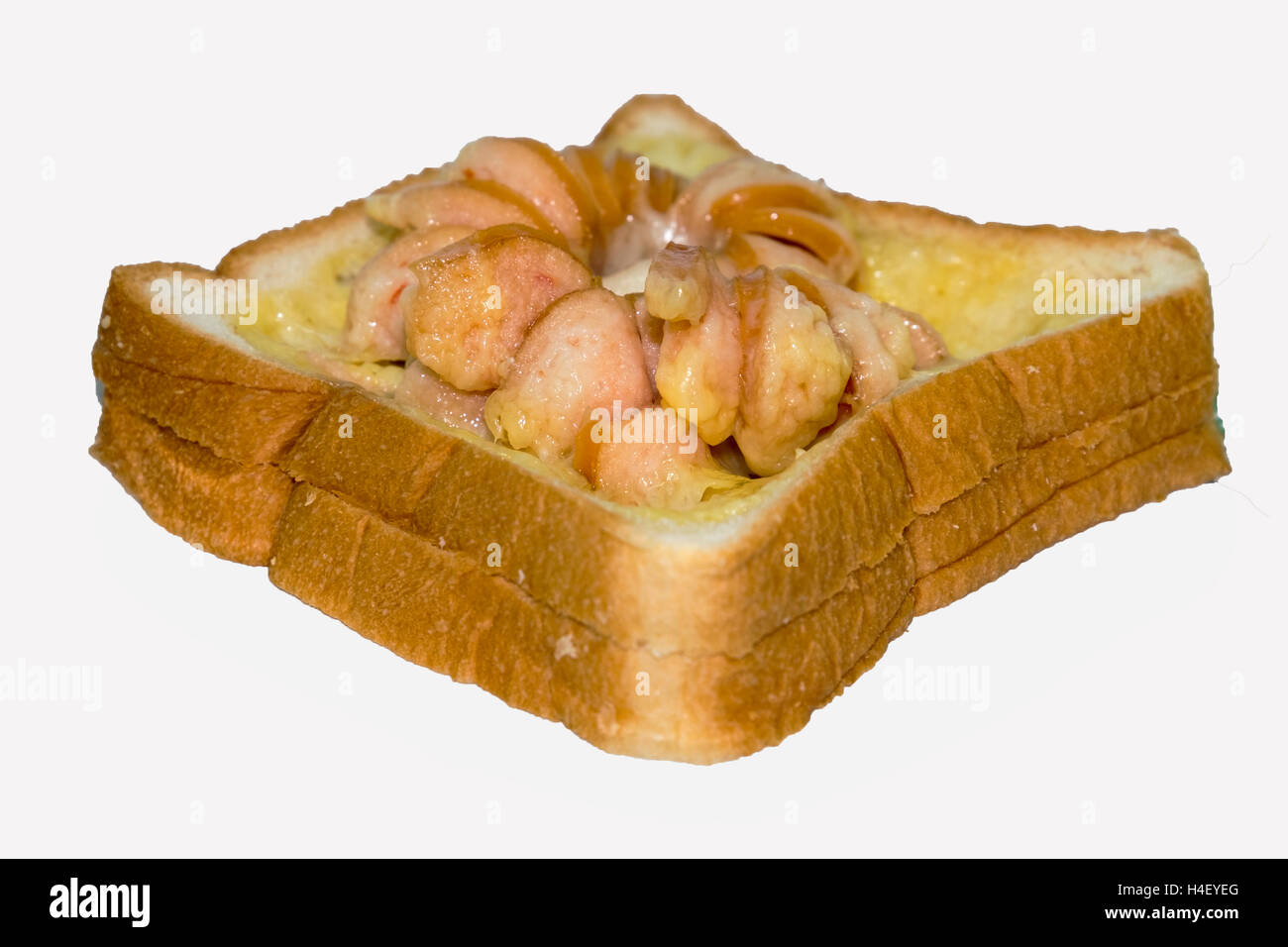 sandwich on white background Stock Photo - Alamy