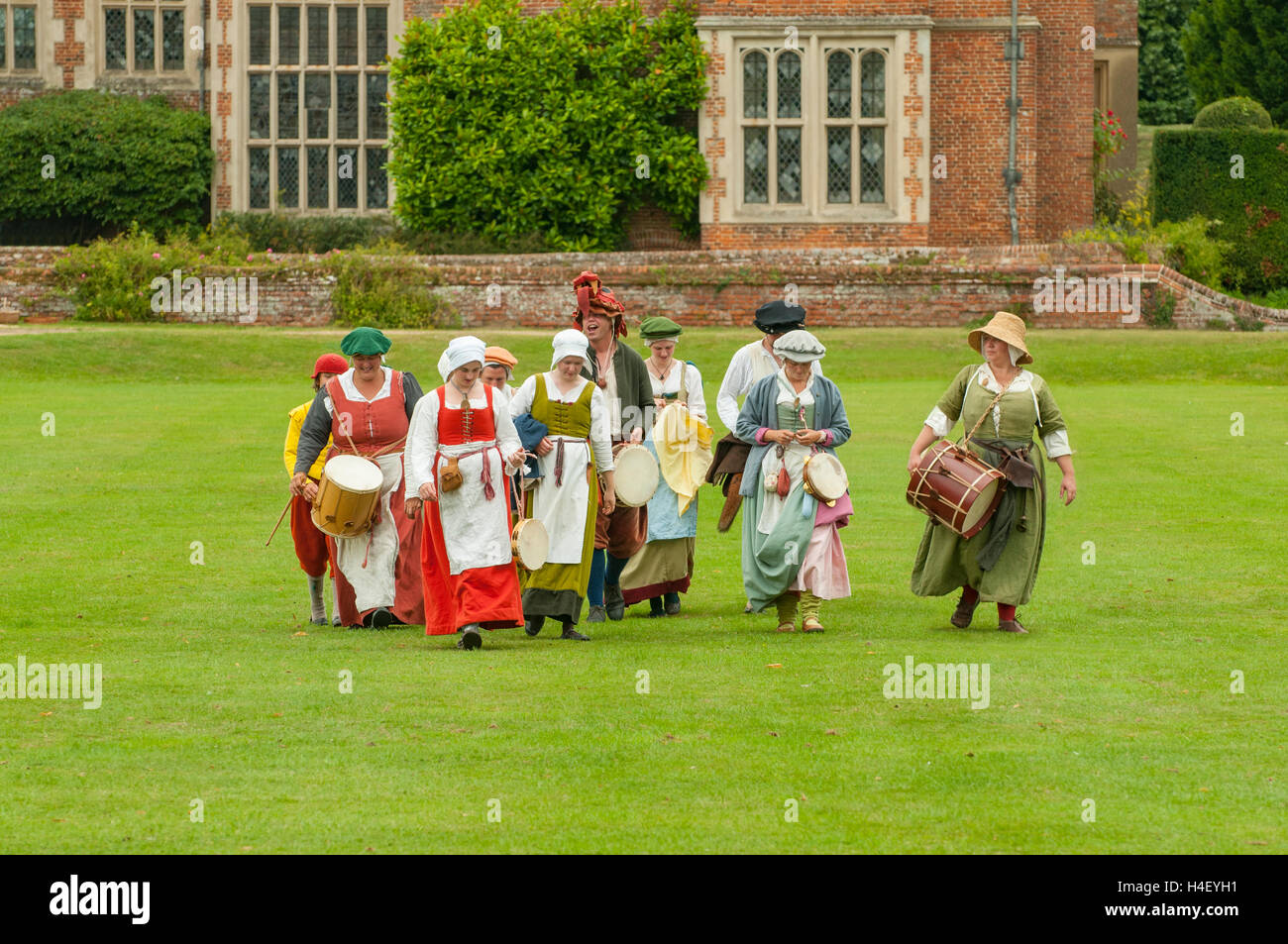 Tudor Music Group at Kentwell Hall, Long Melford, Suffolk, England ...