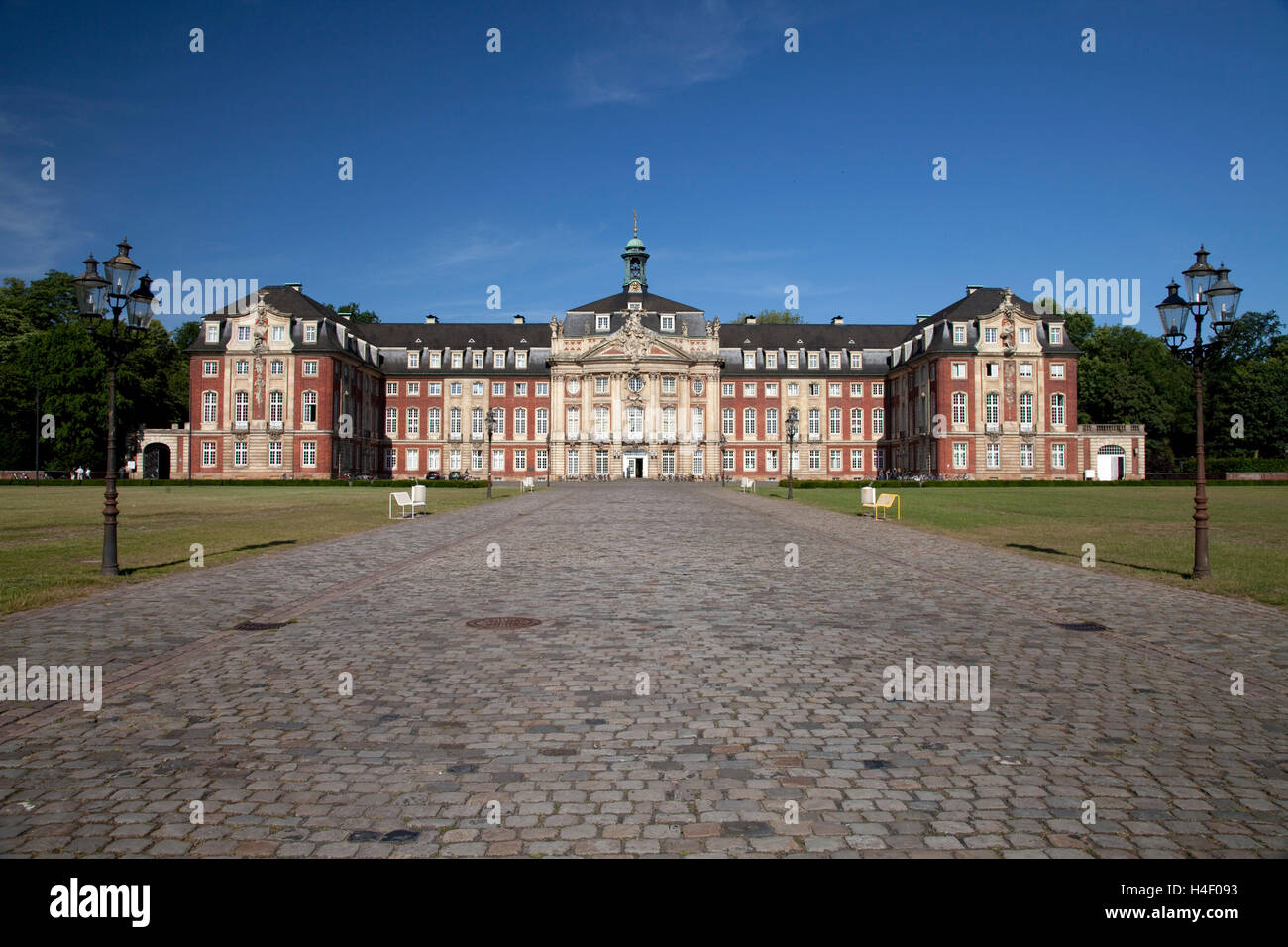 Schloss, Castle, University, Muenster, Muensterland, North Rhine ...