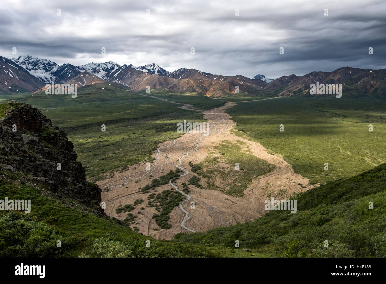 Mountain Range, Denali National Park, Alaska Stock Photo - Alamy