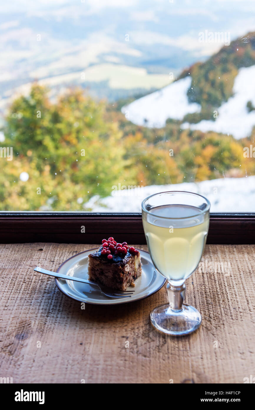 cake with cowberry and chocolate Stock Photo - Alamy
