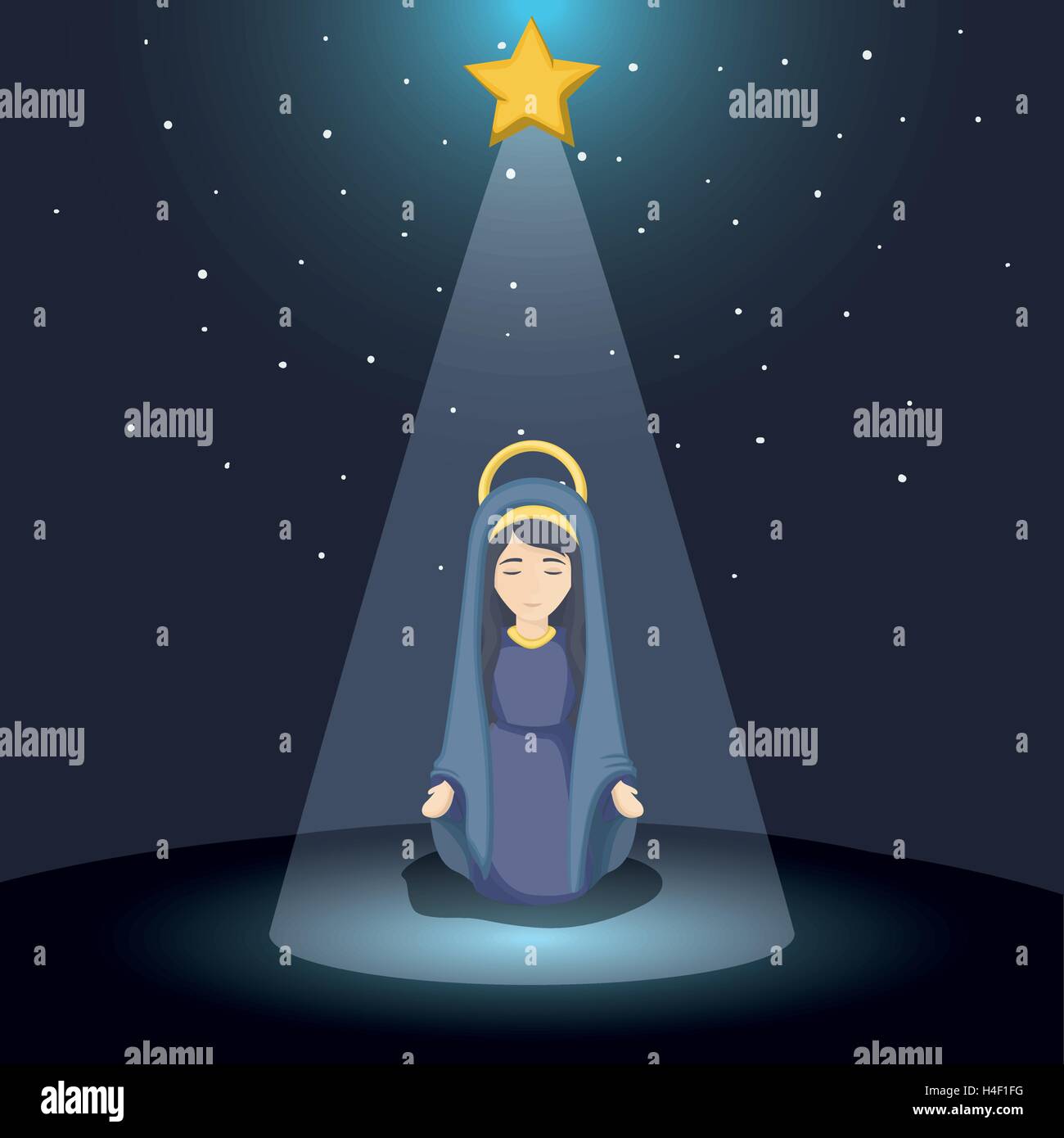 Holy mary cartoon design Stock Vector Image & Art - Alamy