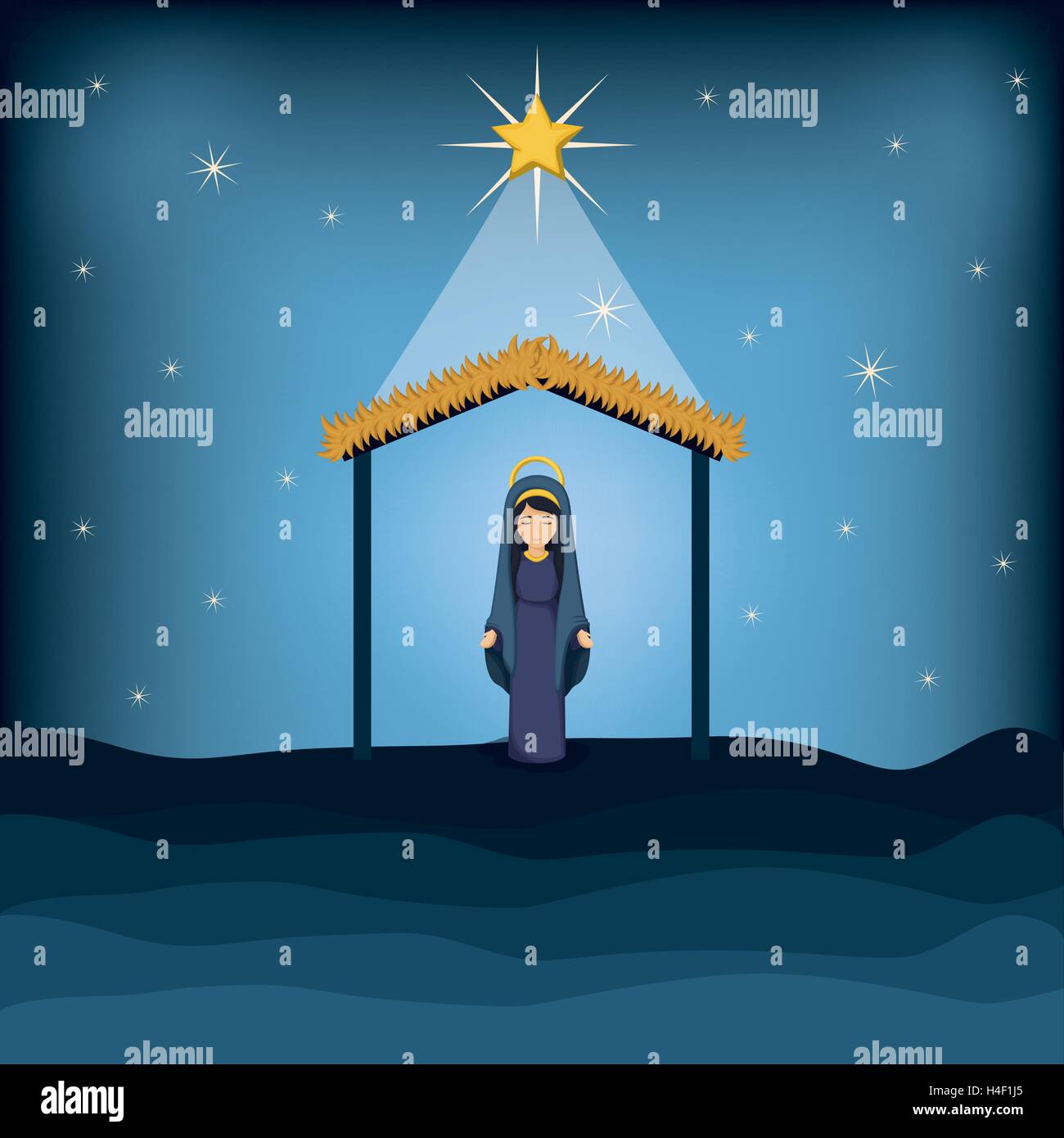 Holy mary cartoon design hi-res stock photography and images - Alamy
