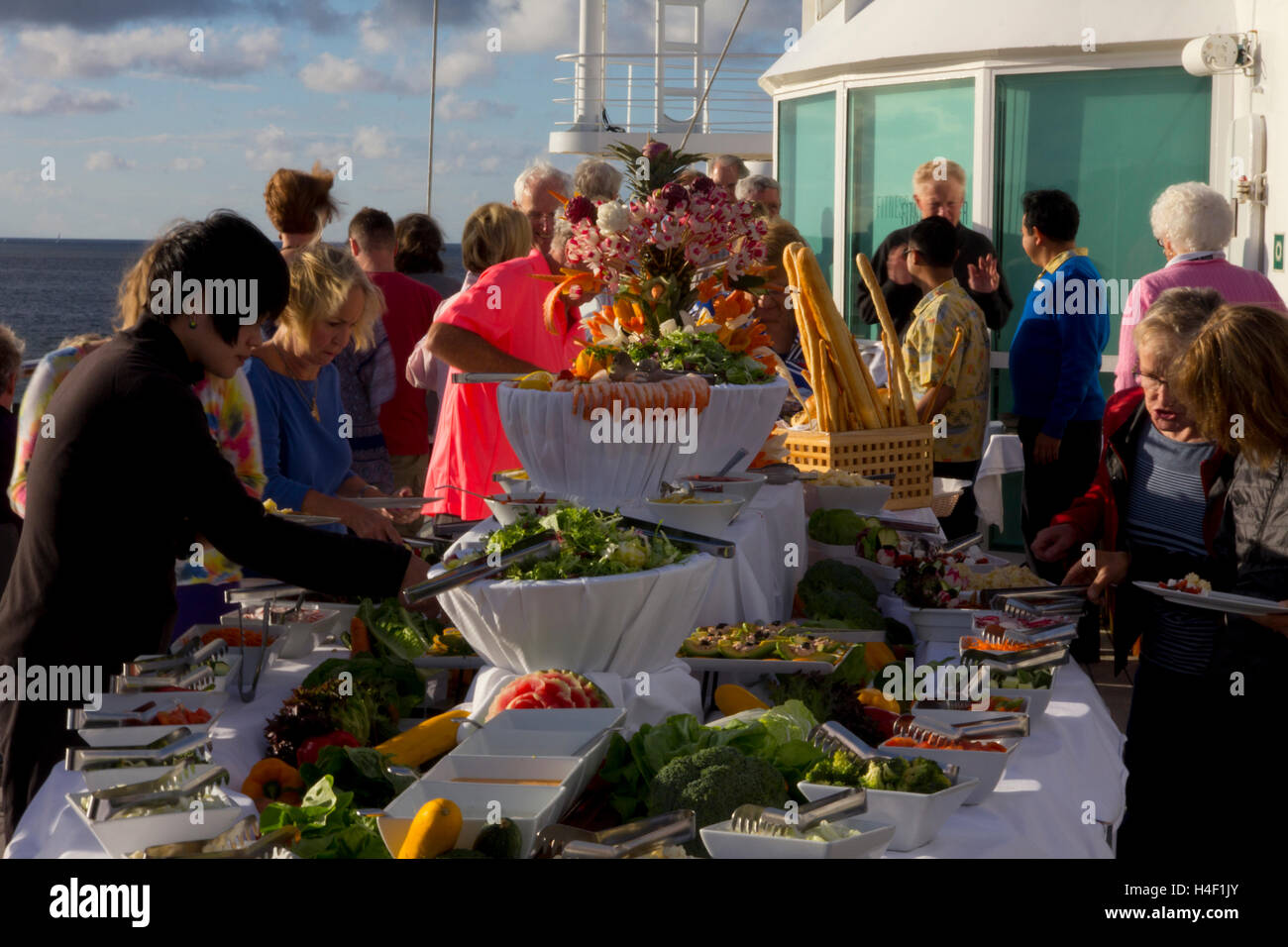 An elaborate outdoor buffet barbecue was a culinary highlight during a ...