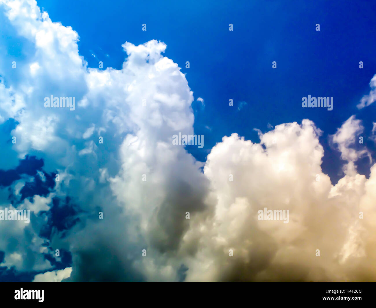 blue sky white cloud and heaven sunshine a day Stock Photo - Alamy