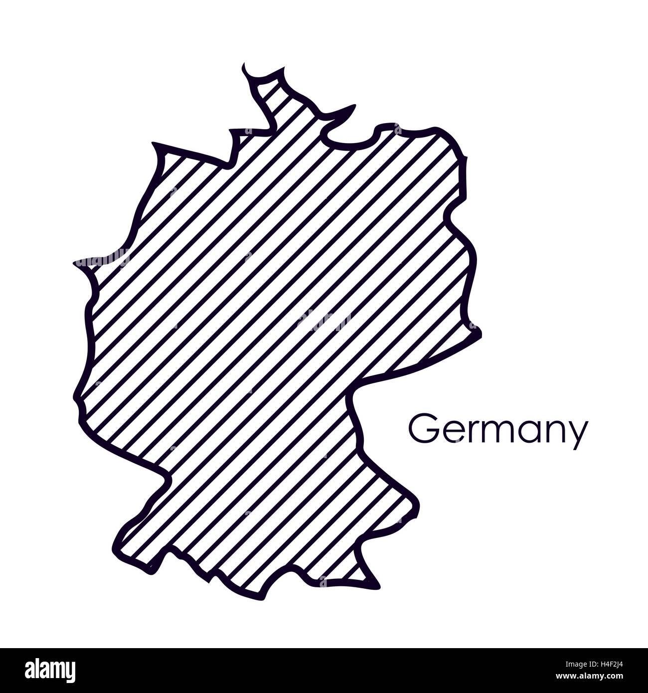 Isolated germany map design Stock Vector Image & Art - Alamy