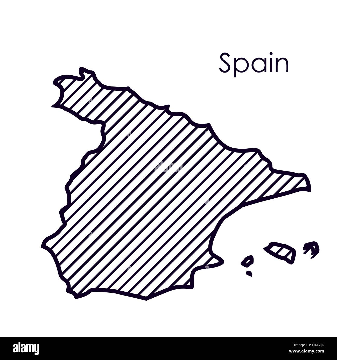 Isolated spain map design Stock Vector Image & Art - Alamy