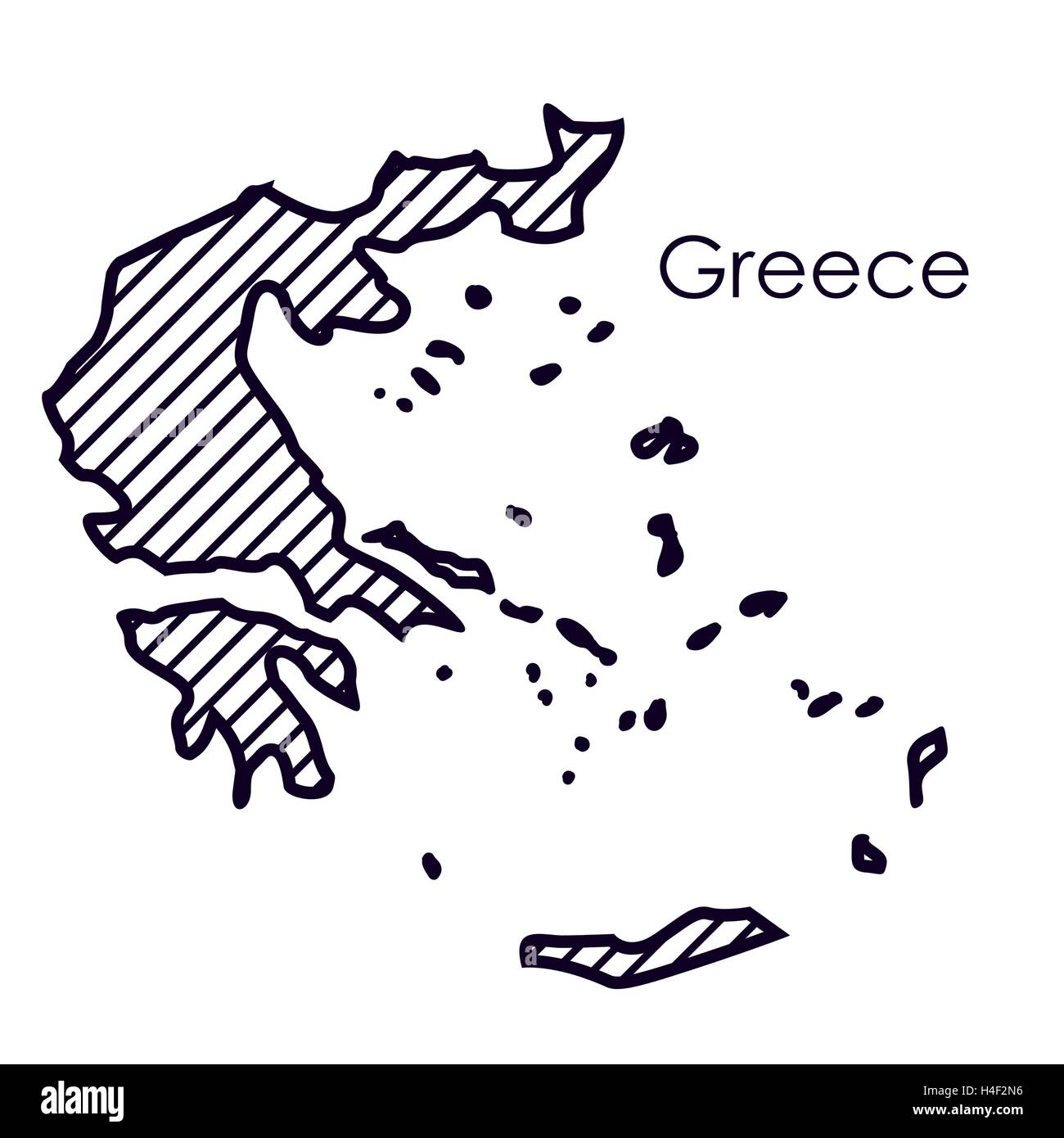 Isolated greece map design Stock Vector Image & Art - Alamy