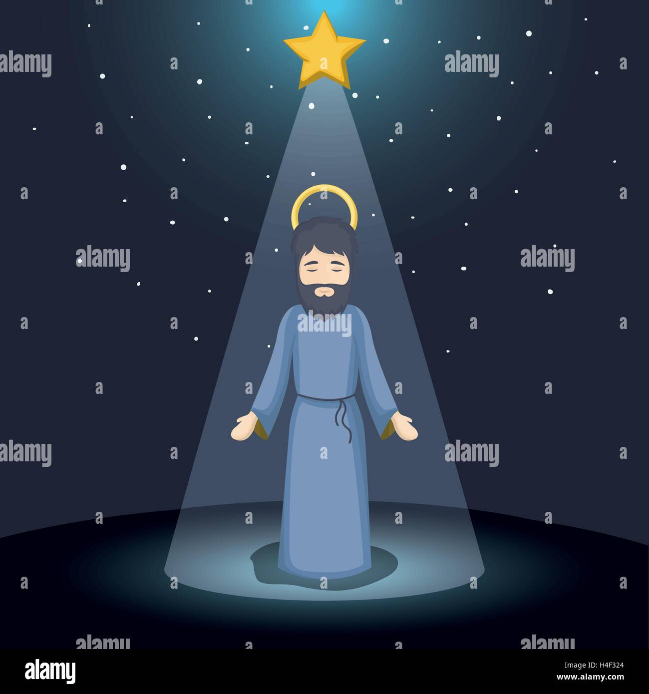 Joseph cartoon and christmas design Stock Vector Image & Art - Alamy