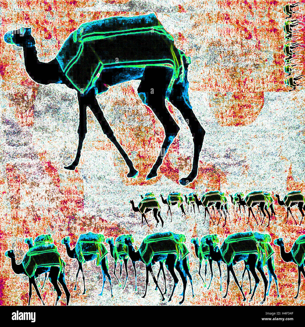 Camel art hi-res stock photography and images - Alamy